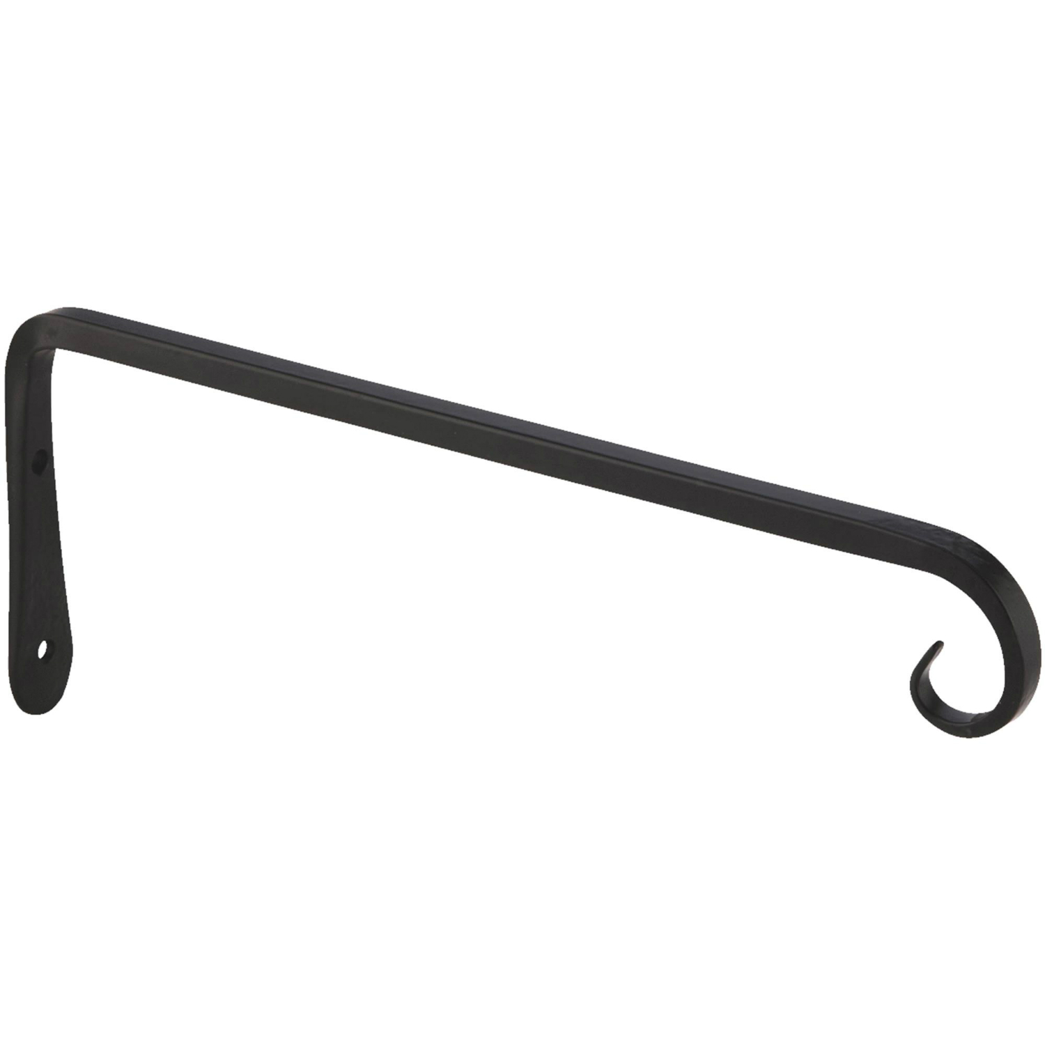 Panacea 89410 Forged Straight Hook Hanging Plant Bracket, 10", Black